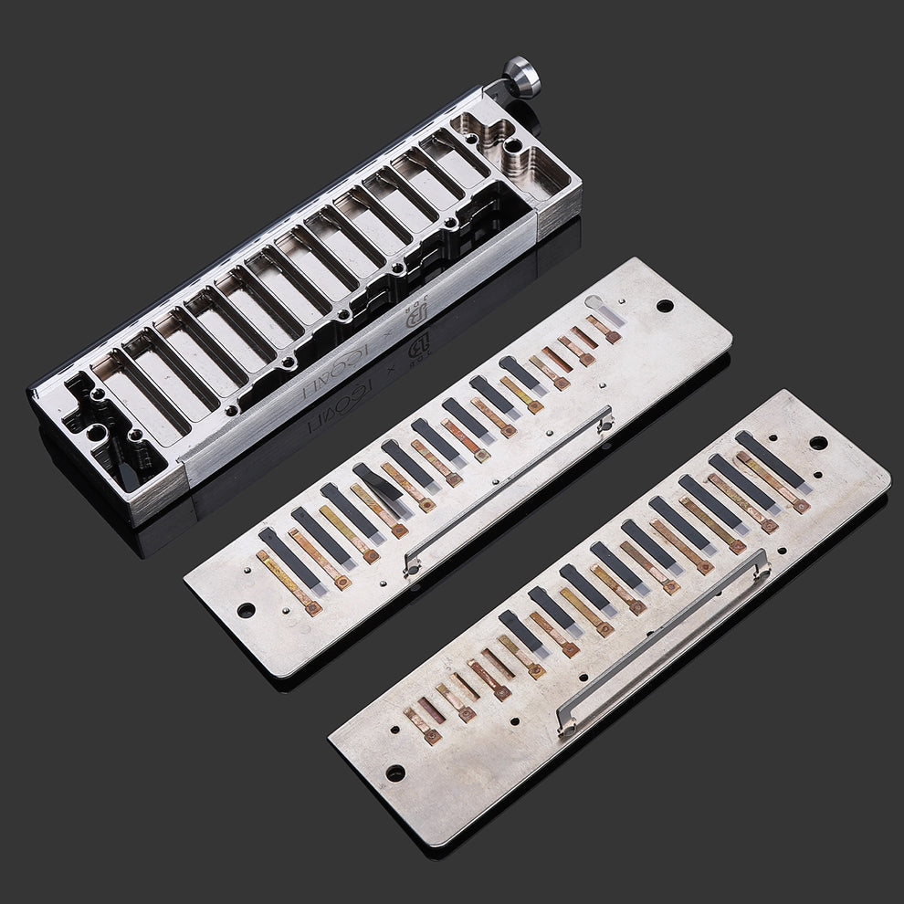 JDR Luna Chromatic Harmonica Key of C for Adults Kids with Case